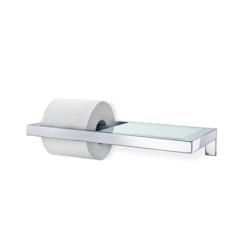 MENOTO WC-Rollenhalter mit Glasablage von Blomus bei homeform.de